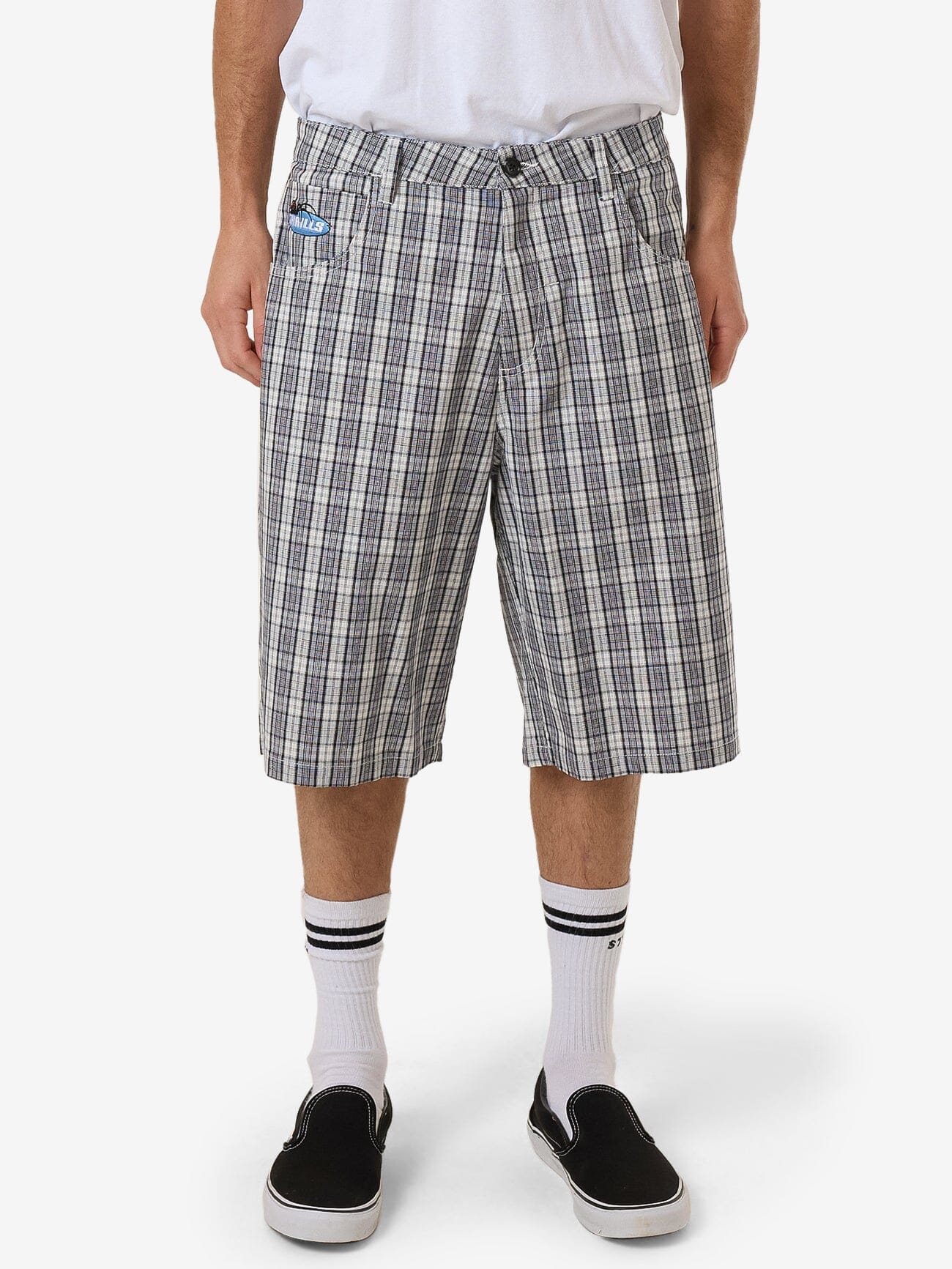 Trust In Us Big Slacker Short in White | | Thrills Co.