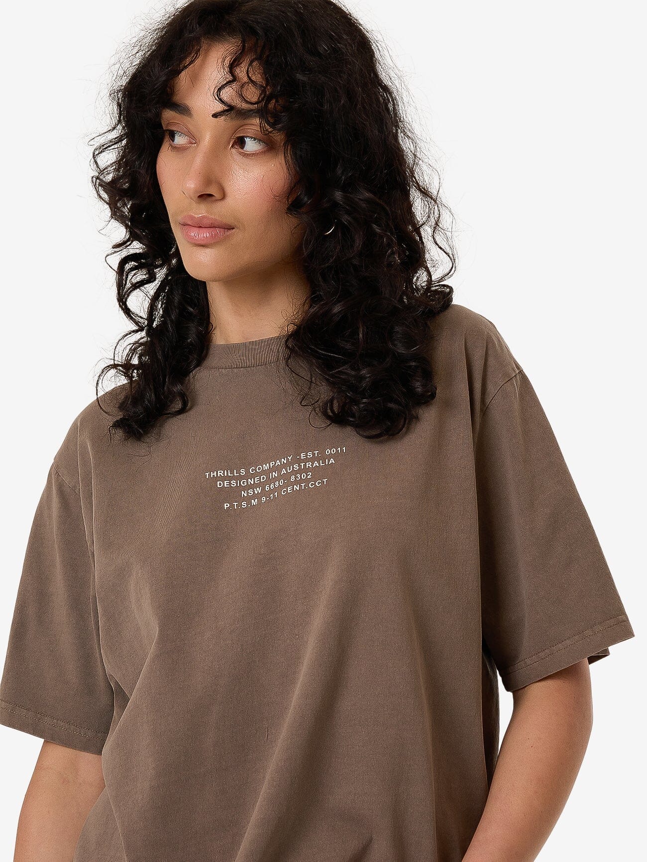 New Issue Square Tee in Brown | Thrills Co.