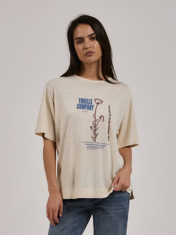 Natural Effects Hemp Box Tee - Unbleached | Thrills Co. | Thrills Co.