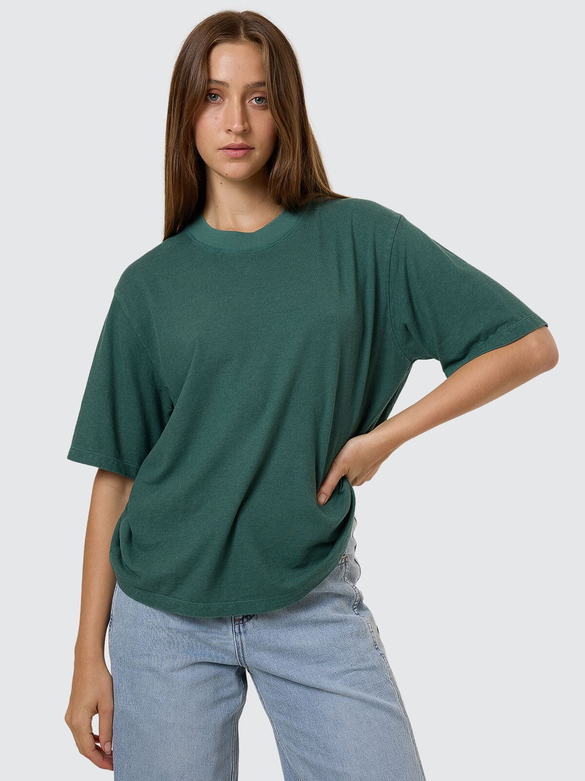 Hemp Square Tee - Sea Pine | Thrills Co.