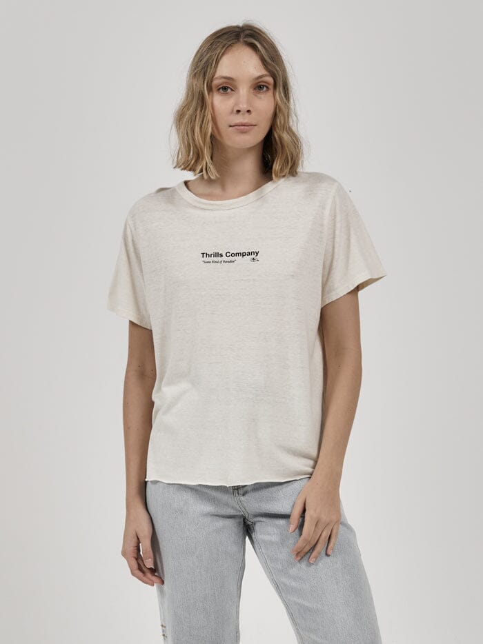 Persuasion Hemp Relaxed Tee - Heritage White | Thrills Co. | Thrills Co.