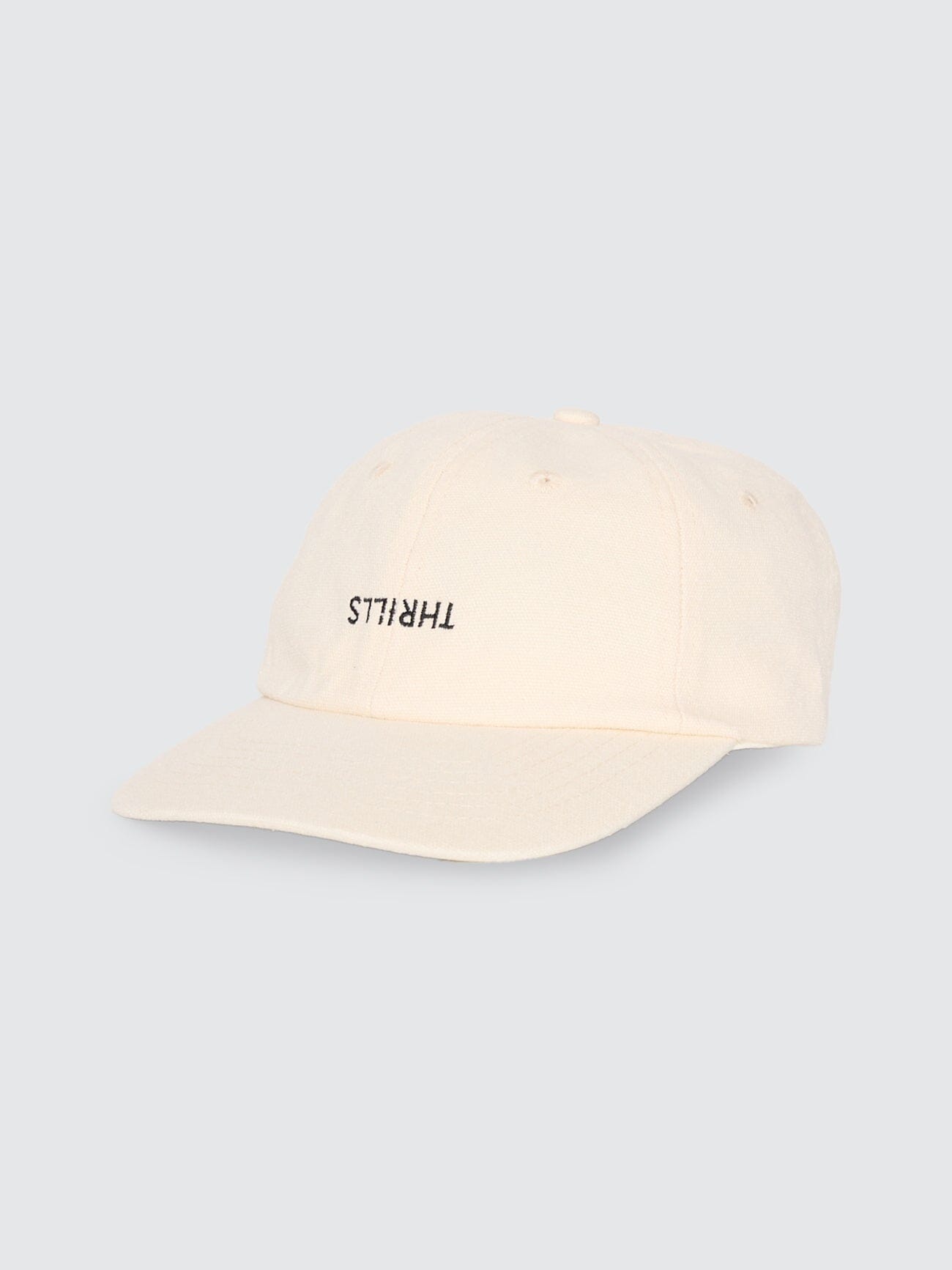 Minimal Thrills 6 Panel Cap - Heritage White | Thrills Co.