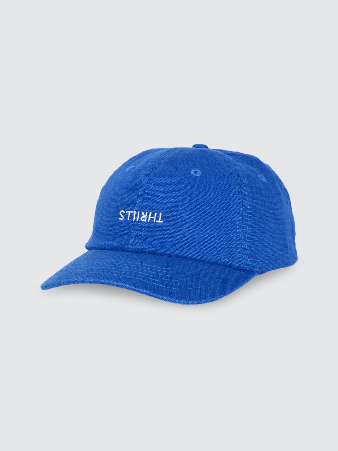 Minimal Thrills 6 Panel Cap - New Royal/Tofu | Thrills Co.