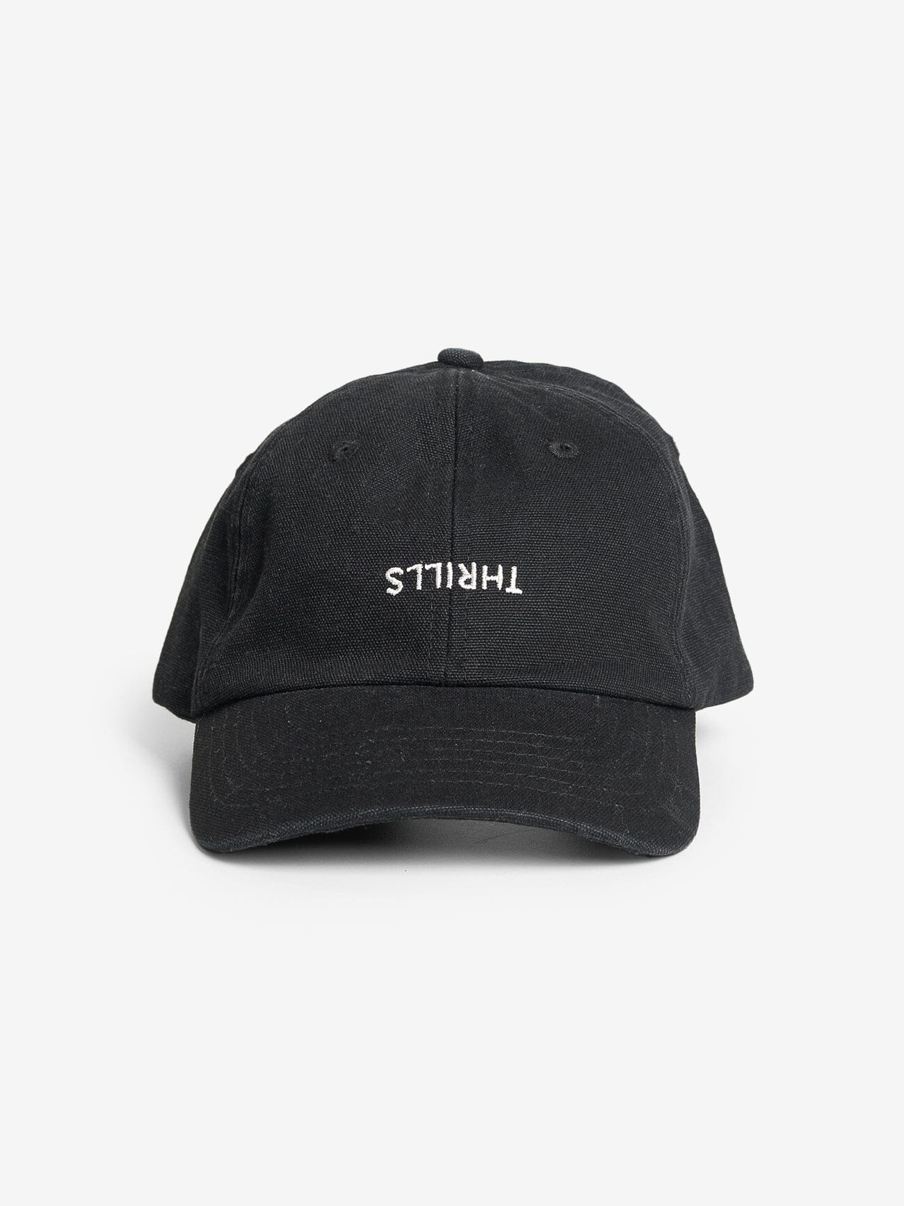 Minimal Thrills 6 Panel Cap - Merch Black | Thrills Co. | Thrills Co.