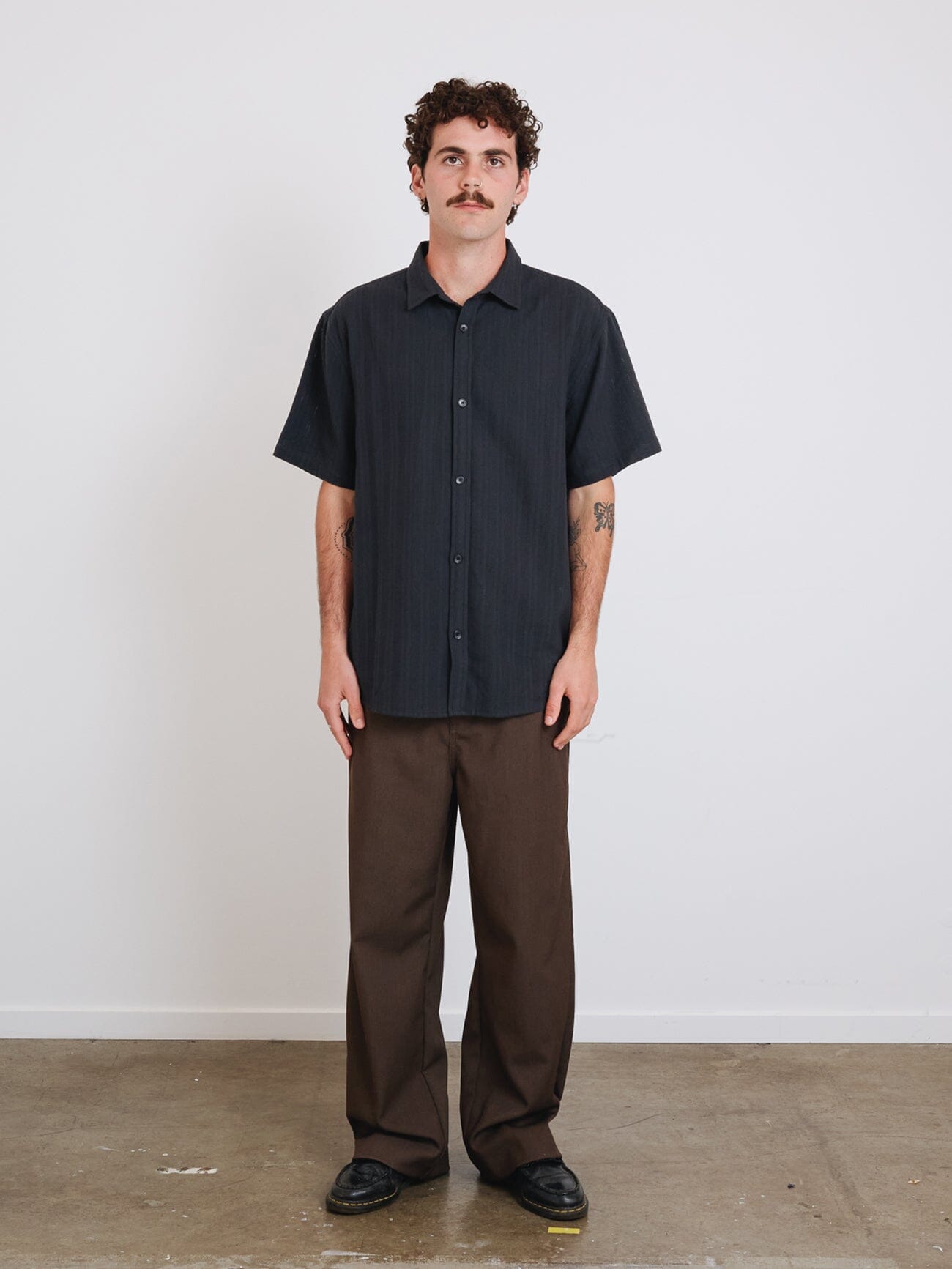 Unhinged Short Sleeve Shirt in Black | Thrills Co.