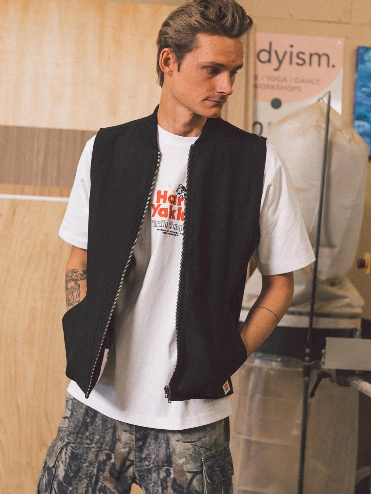 Hard Yakka X Thrills Carpenter Vest - Black | Thrills Co. | Thrills Co.