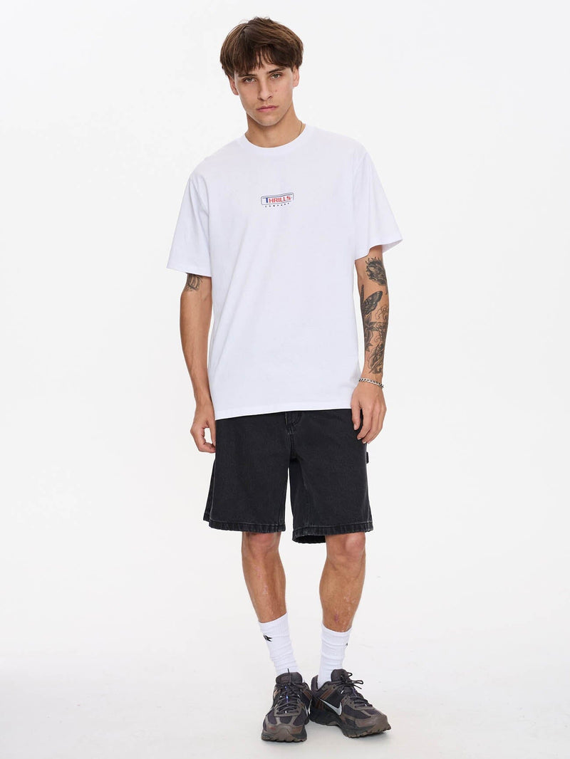 Not Permitted Merch Fit Tee - White | Thrills Co.