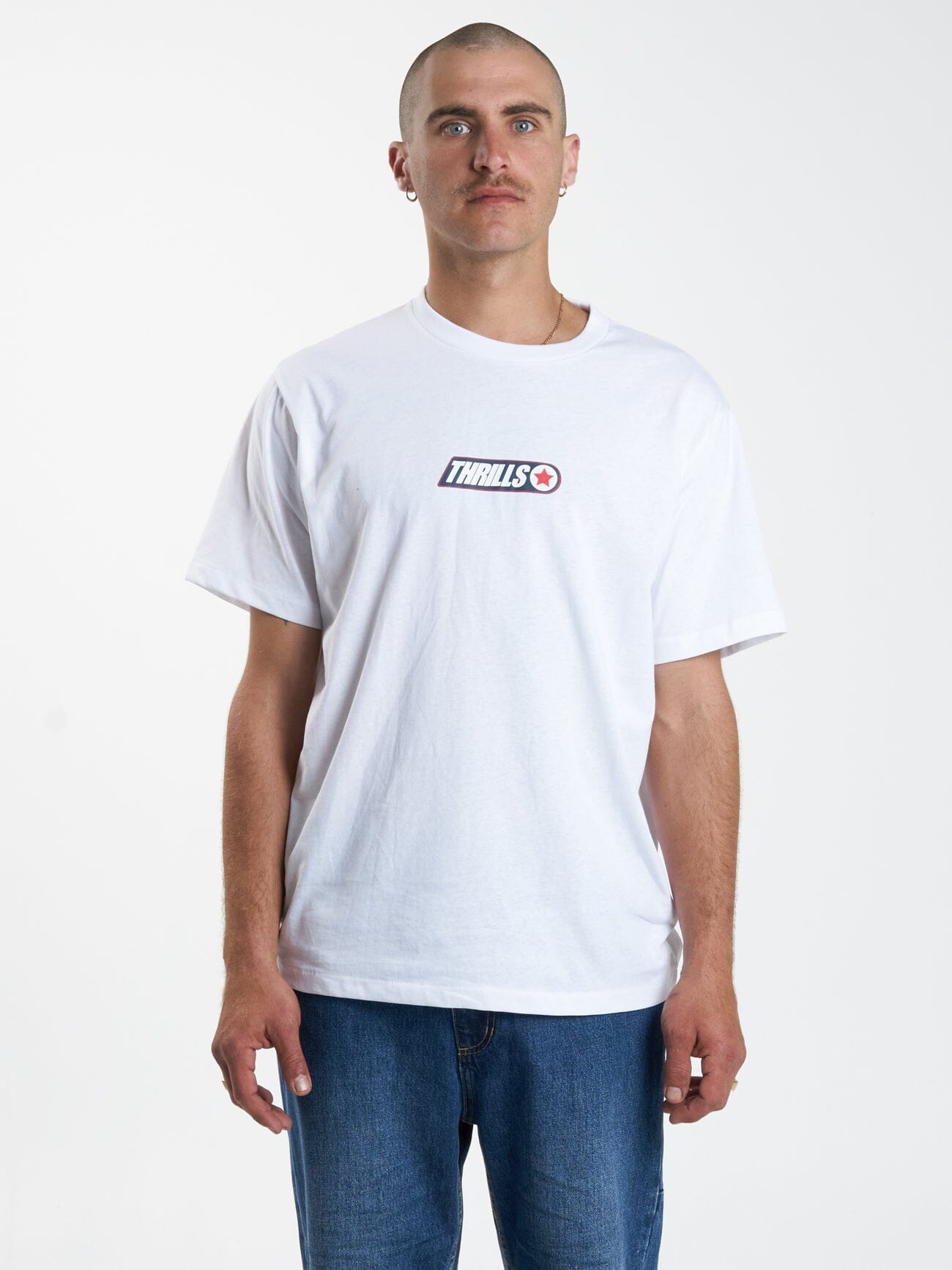 Wisdom Merch Fit Tee - White | Thrills Co. | Thrills Co.