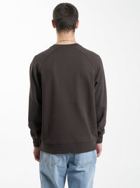 Linked Oversize Raglan Crew - Chocolate Plum | Thrills Co. | Thrills Co.