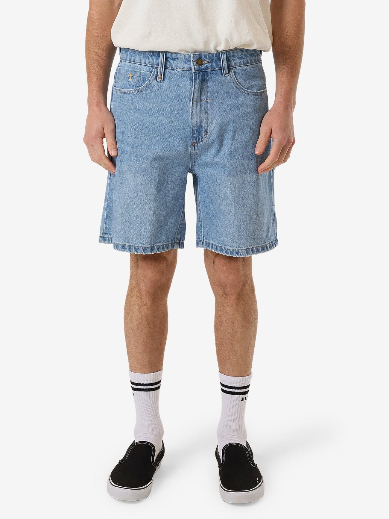 Slacker Denim Short in Blue | Thrills Co.