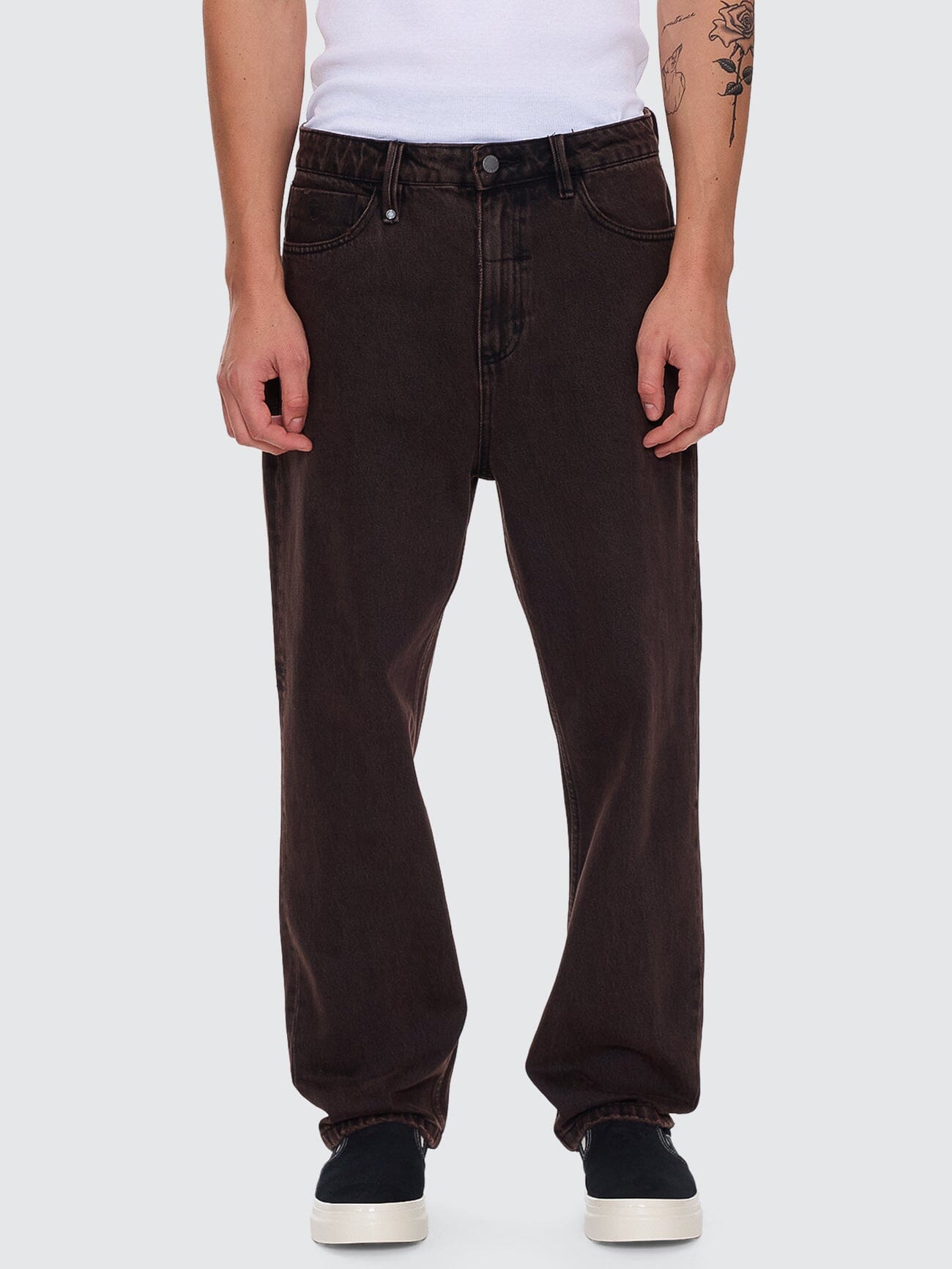 Slacker Denim Jean in Brown | Thrills Co.