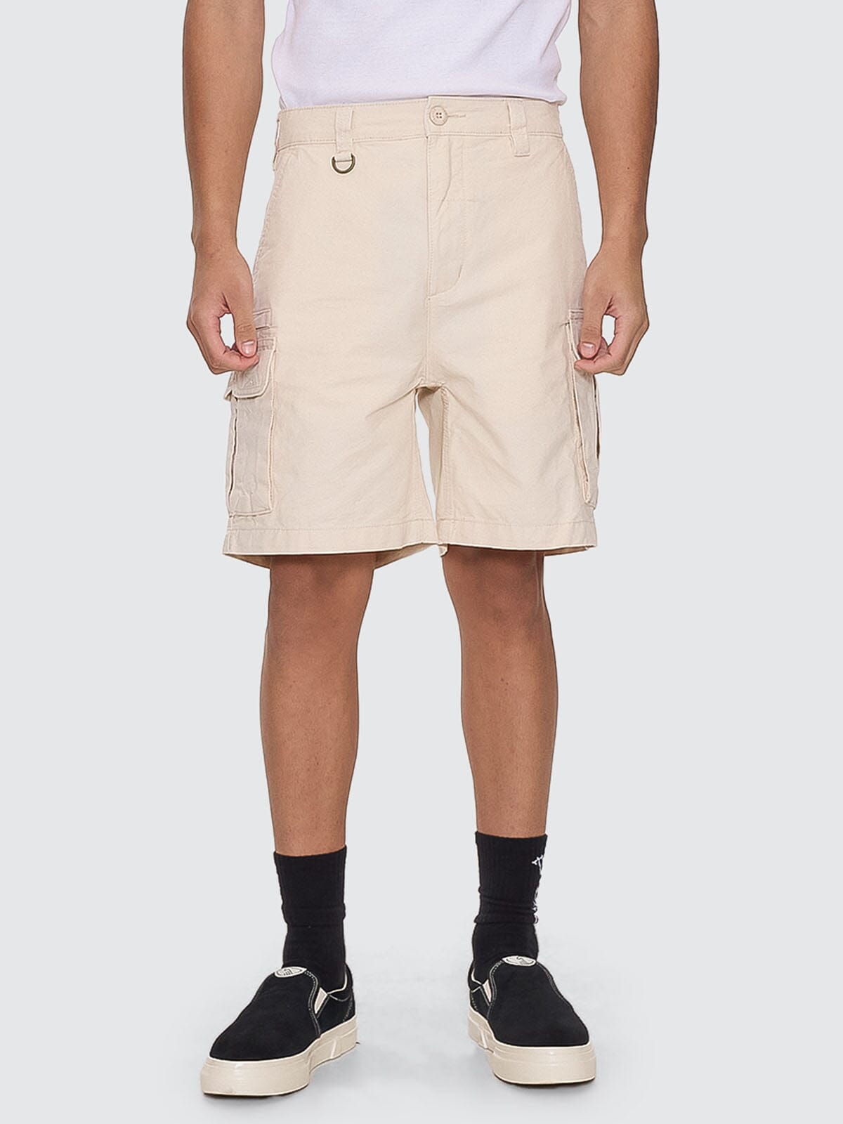 Slacker Cargo Short in White | Thrills Co.