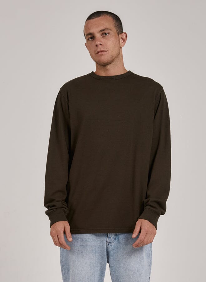 Hemp Thrills Embro Merch Fit Long Sleeve Tee - Tarmac | Thrills Co ...