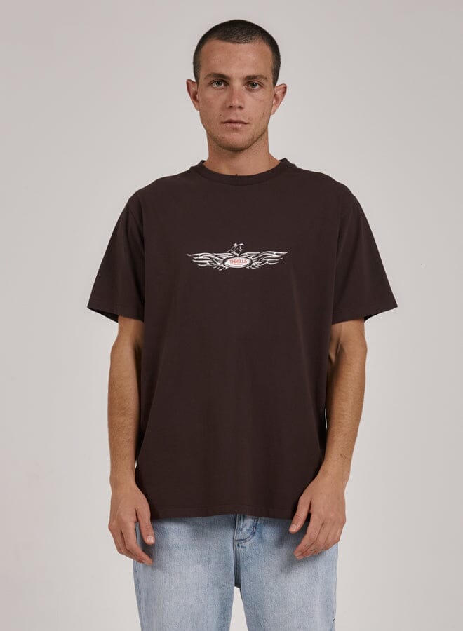 Laid Back Merch Fit Tee - Postal Brown | Thrills Co. | Thrills Co.