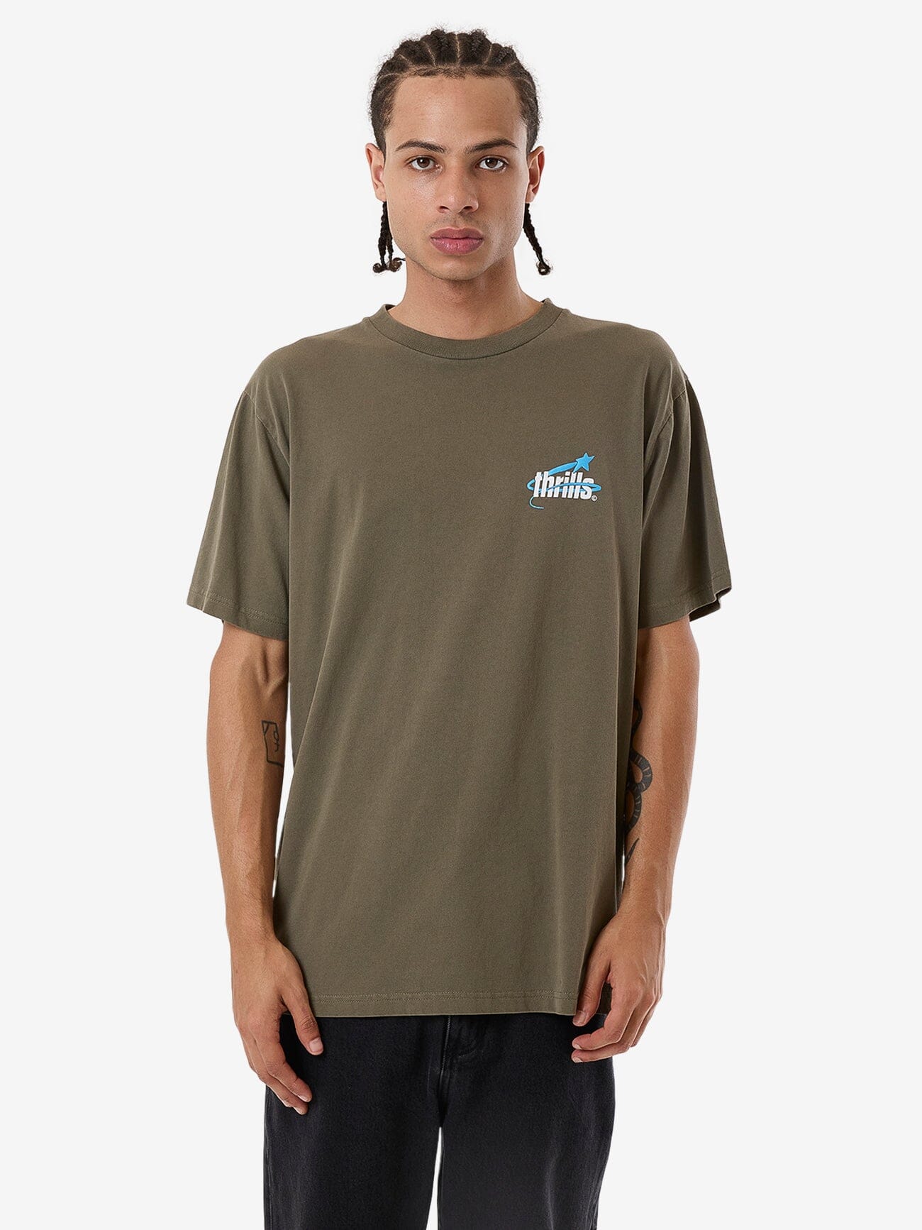 Kitsch Merch Fit Tee in Green | | Thrills Co.