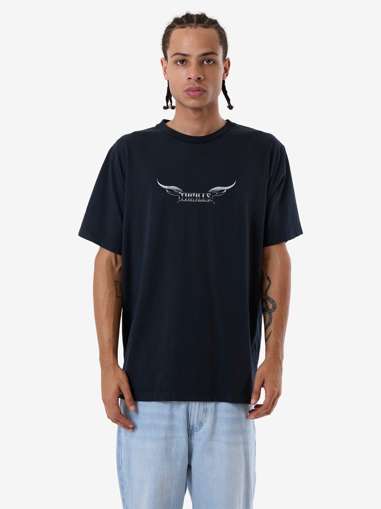 Chrome Desire Merch Fit Tee in Black | | Thrills Co.