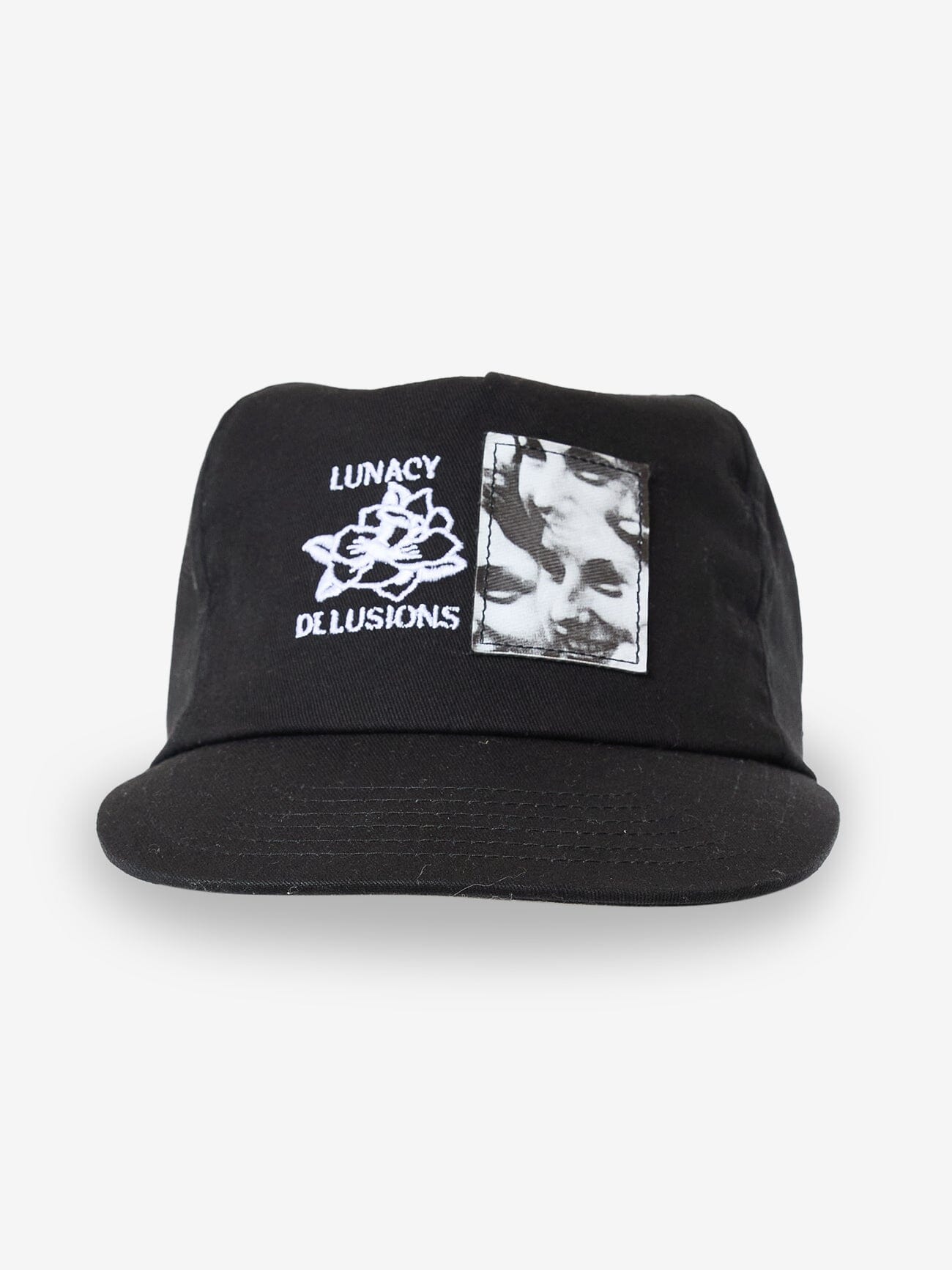 Lunacy Delusions 5 Panel Cap in Black | | Thrills Co.