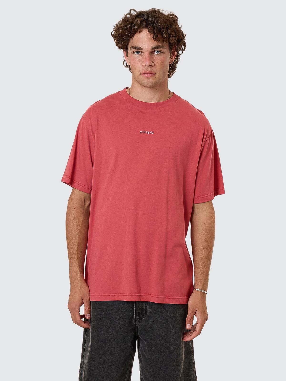 Minimal Thrills Merch Fit Tee - Redwood | Thrills Co.