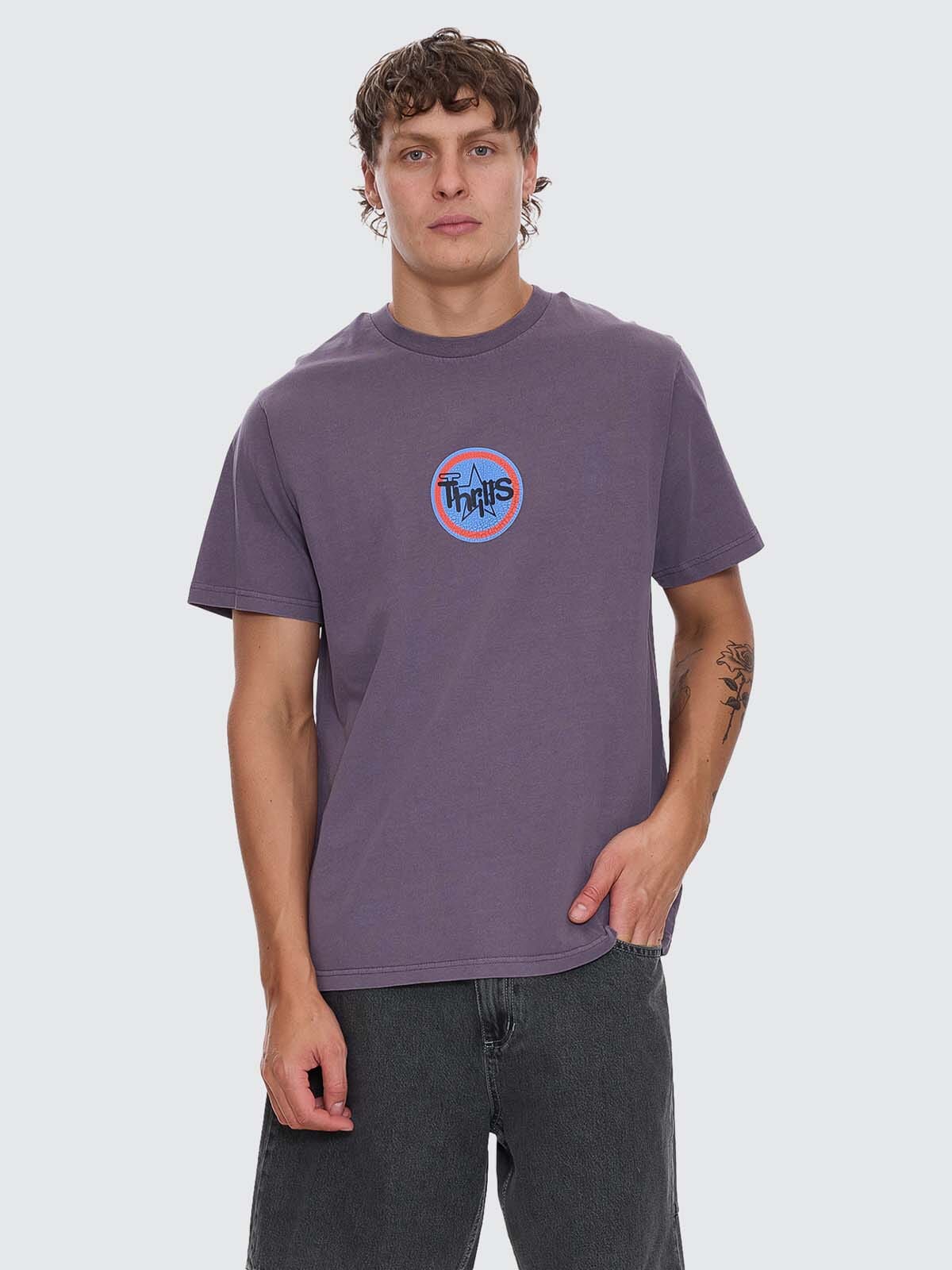 Super Blast Merch Fit Tee - Purple Ash | Thrills Co.