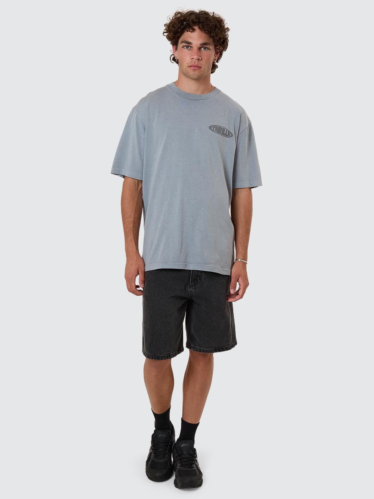 Shadowless Oversize Fit Tee - Smog | Thrills Co.