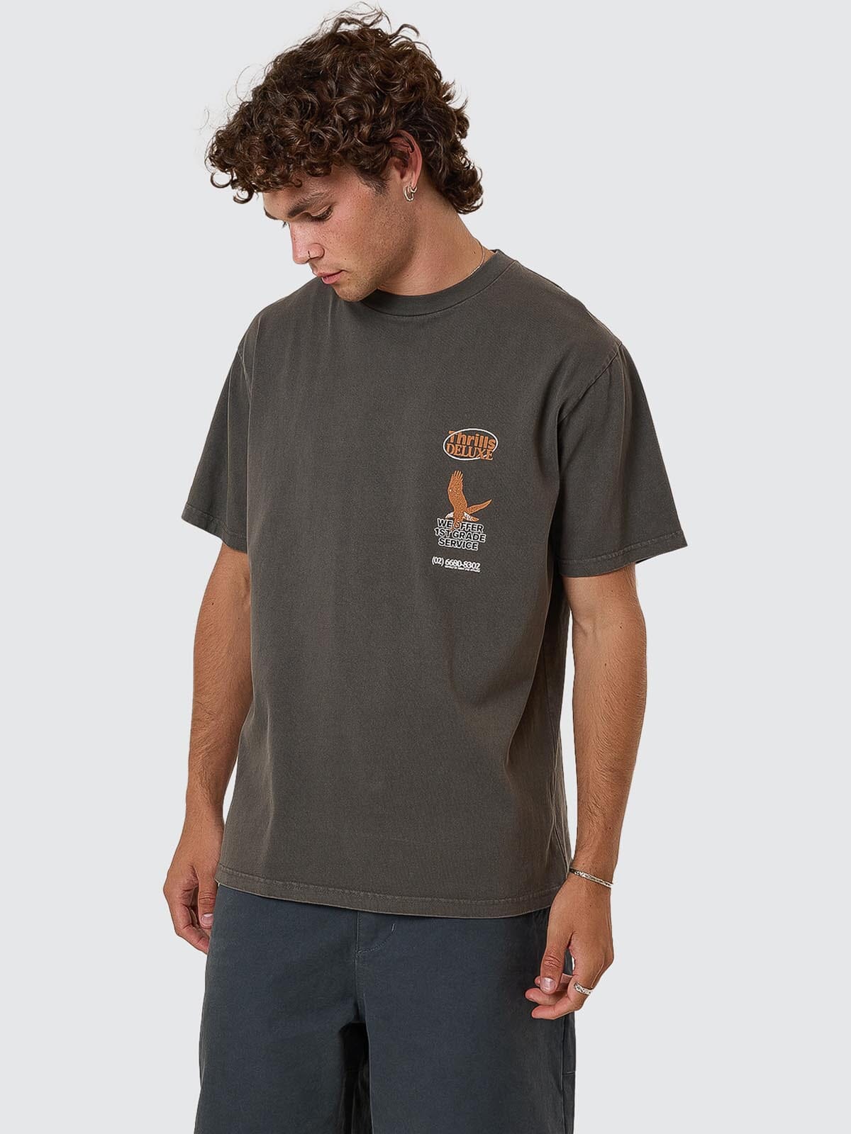 1st Grade Service Merch Fit Tee - Merch Black | Thrills Co.