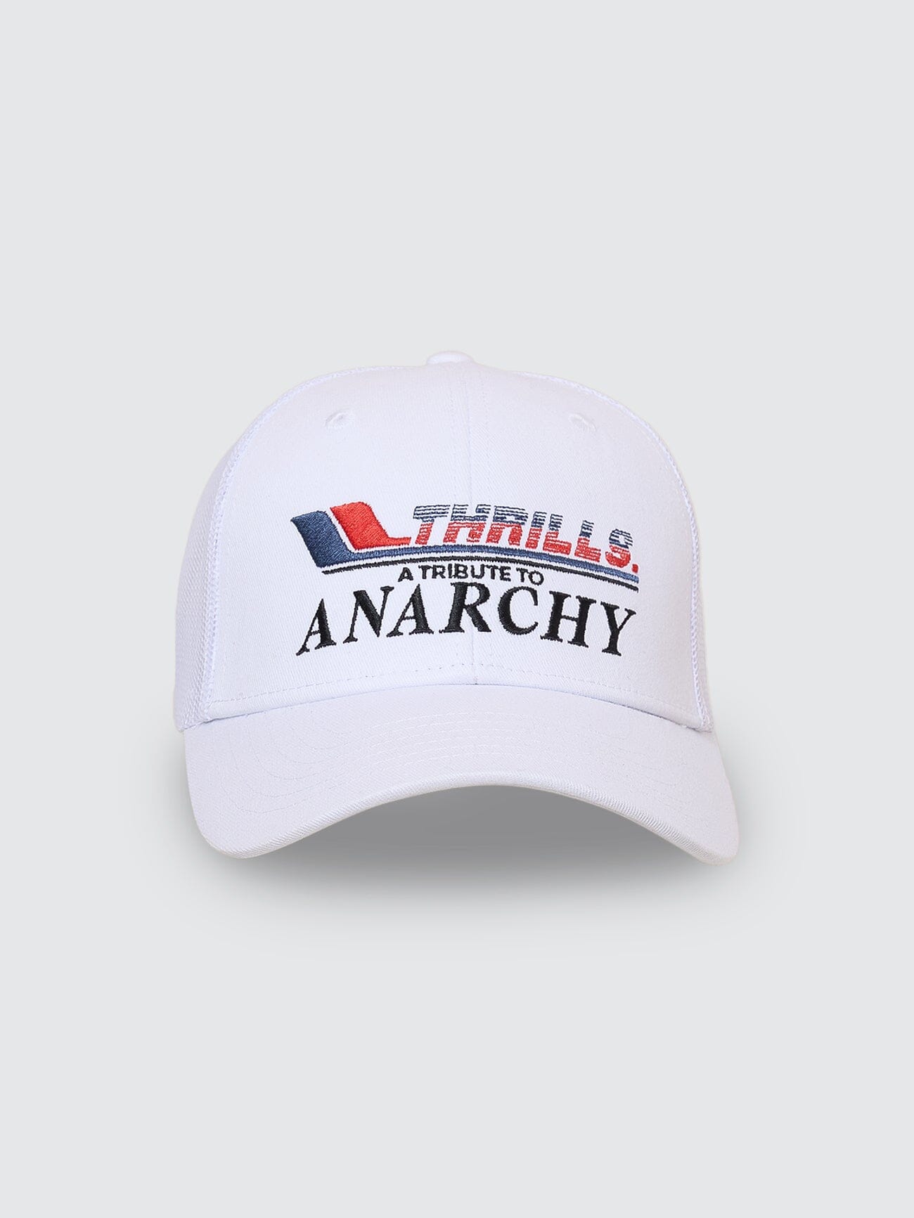 Anarchy In Paradise Trucker Cap - White | Thrills Co.