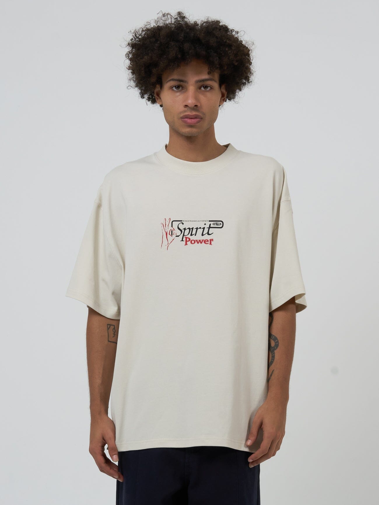 Spirit Portal Box Fit Oversize Tee - Heritage White | Thrills Co ...