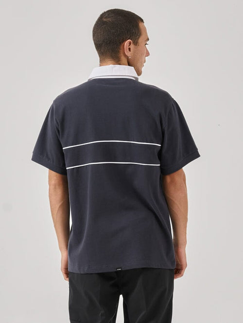 Step Up Short Sleeve Rugby Polo - Total Eclipse | Thrills Co. | Thrills Co.