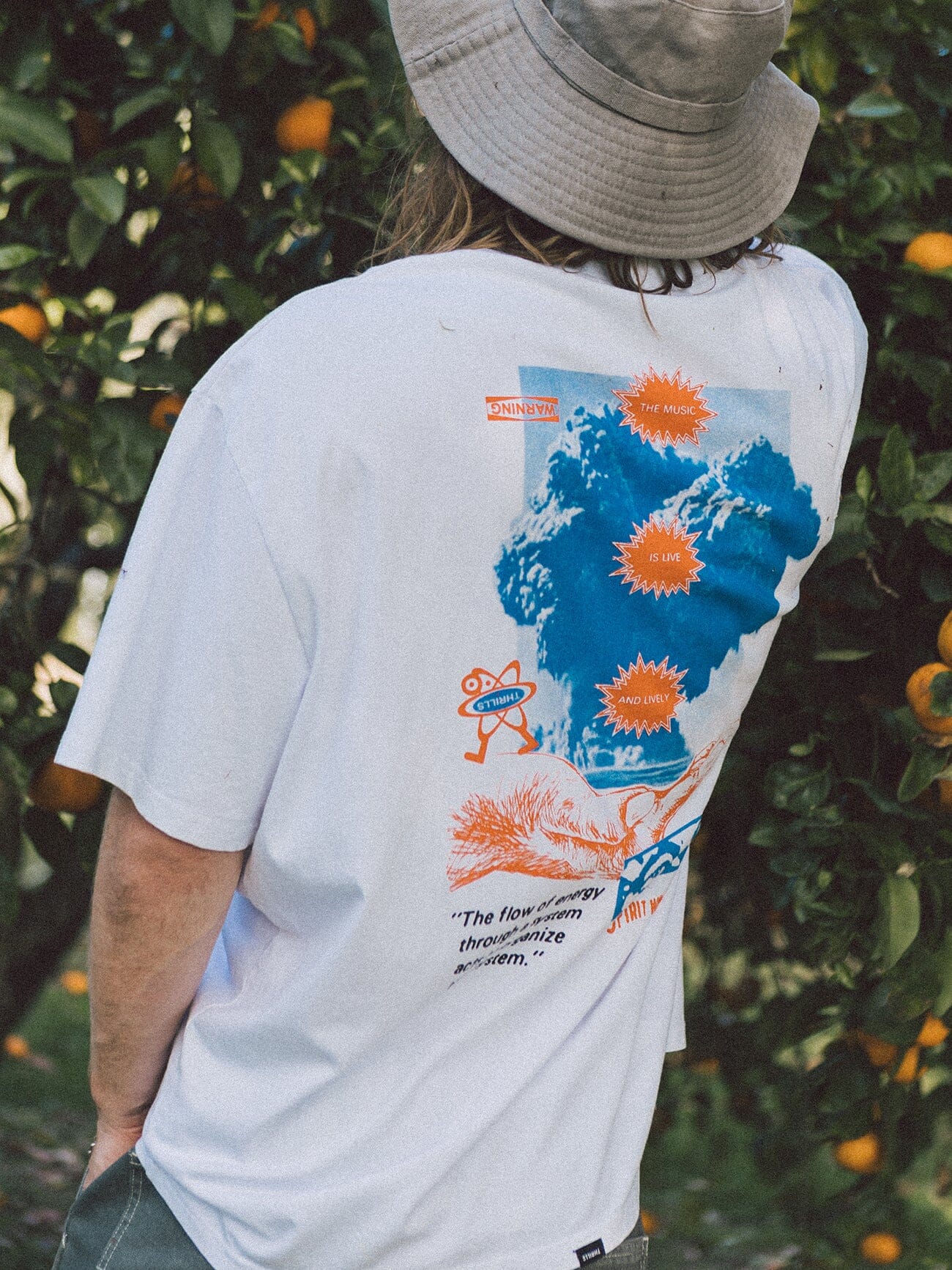 Spirit World Box Fit Oversize Tee - White | Thrills Co. | Thrills Co.