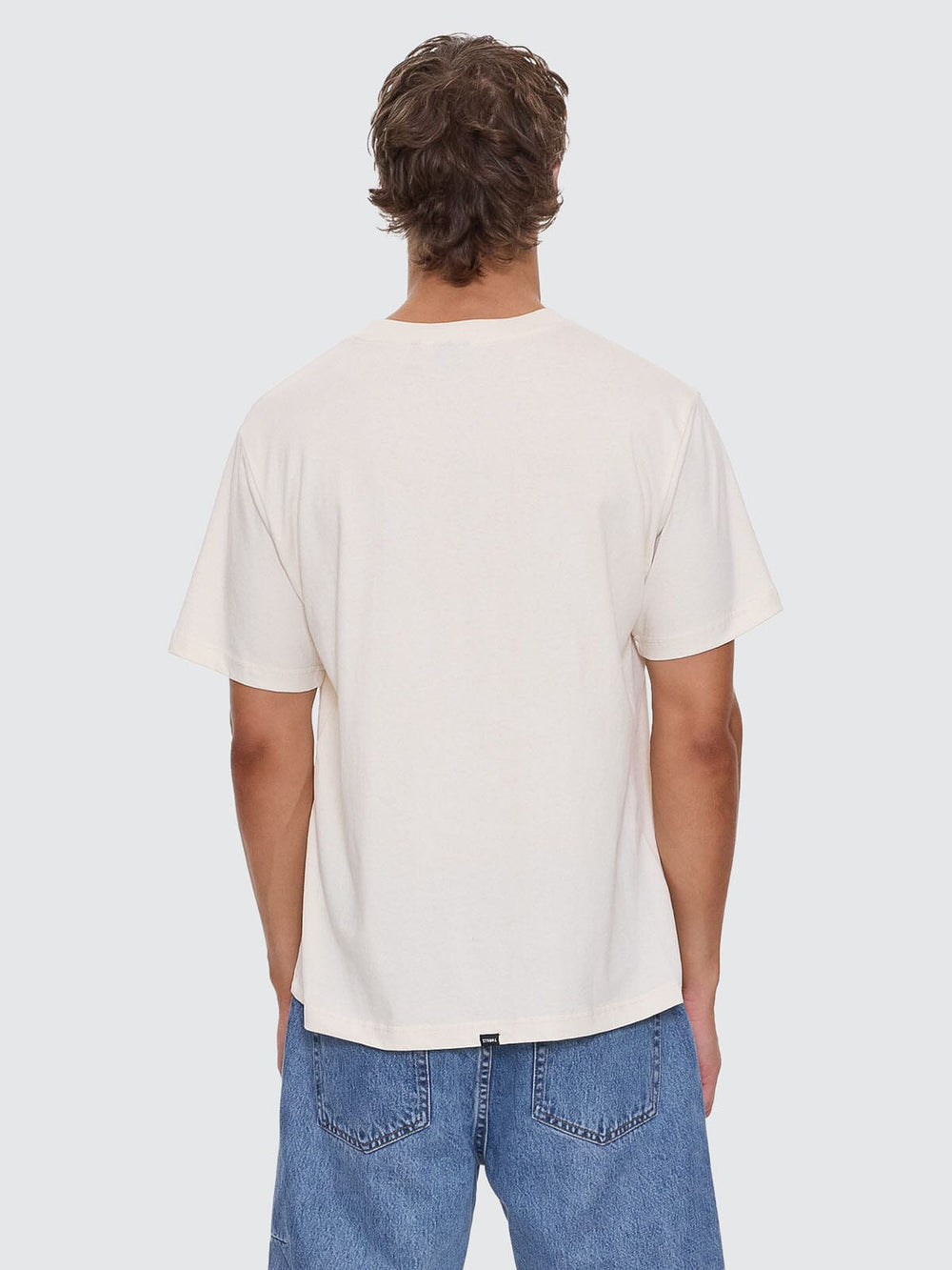 Emblem Merch Fit Tee in White | Thrills Co.