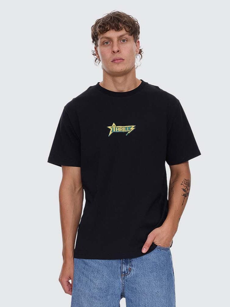 Heavy Static Merch Tee - Black | Thrills Co.