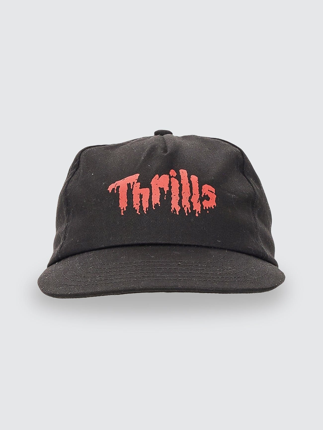 Once Bitten Twice Shy 5 Panel Cap - Black | Thrills Co.