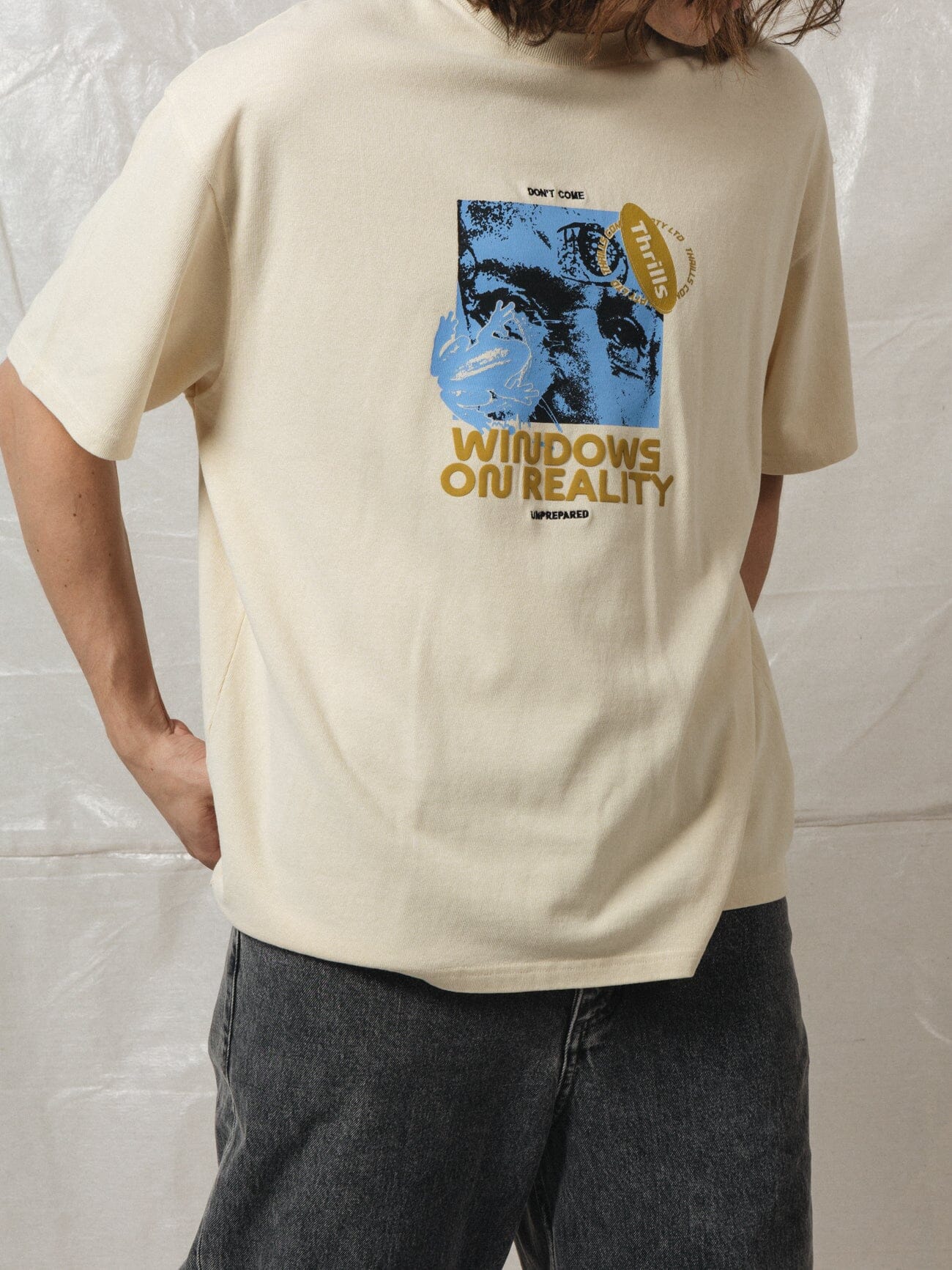 Windows On Reality Oversized Fit Tee - Natural | Thrills Co. | Thrills Co.
