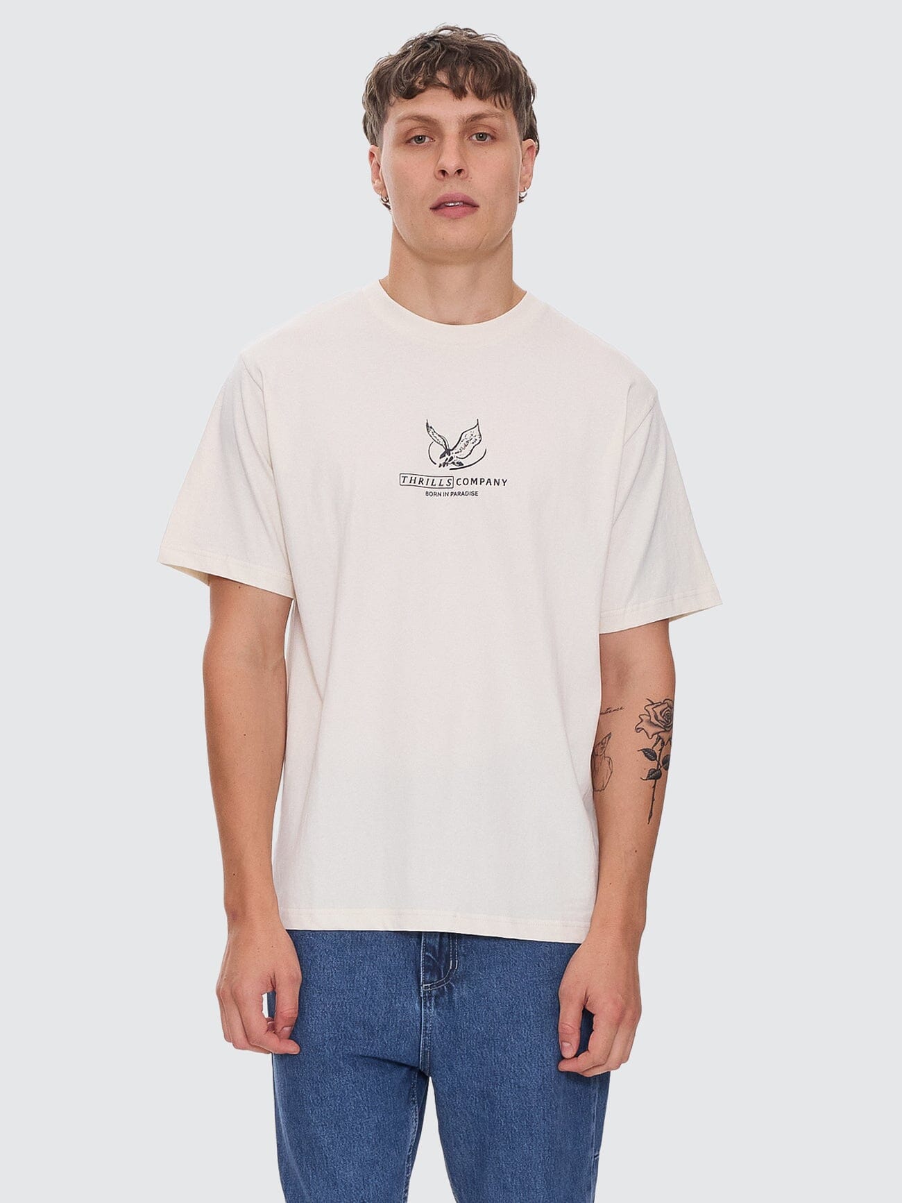 Glory Merch Fit Tee in White | Thrills Co.
