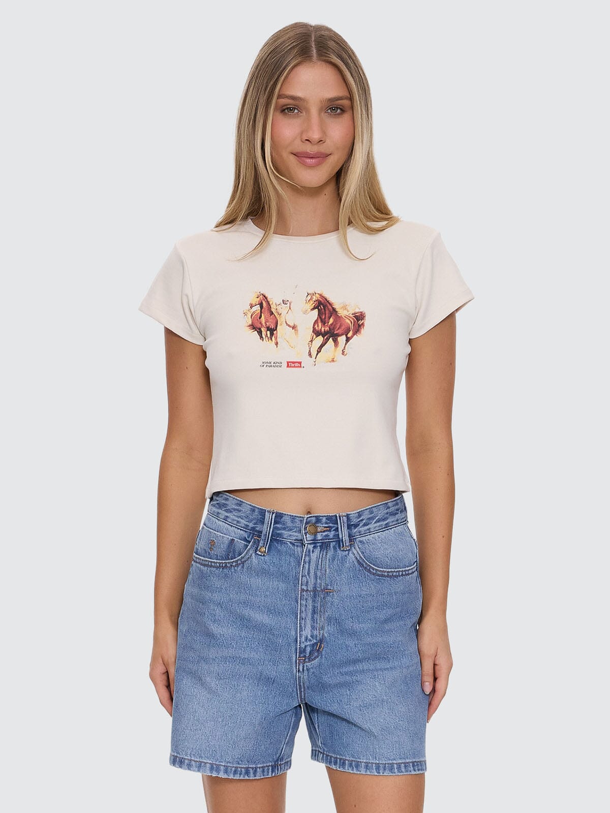 Ruthless Frontier Mini Tee - Heritage White | Thrills Co.