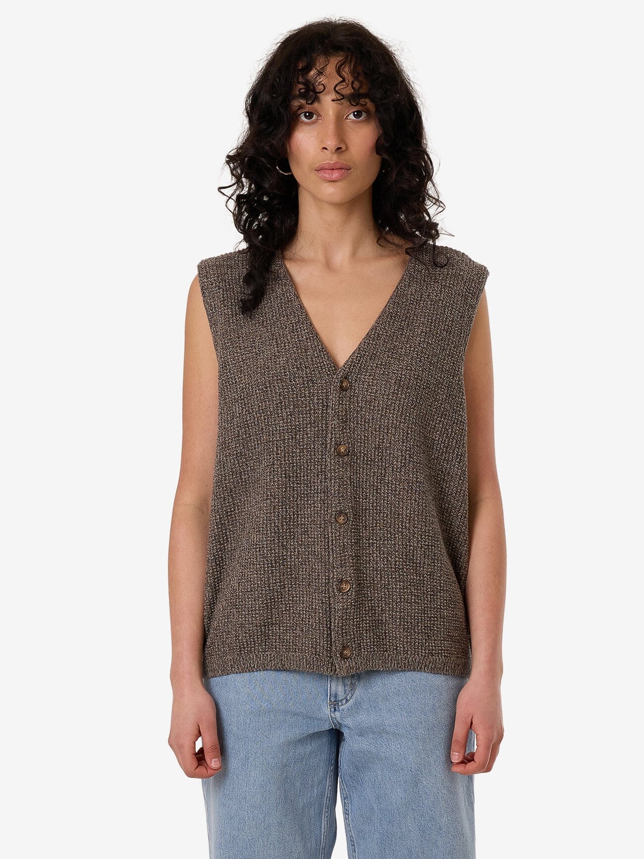 Sam Knit Vest in Grey | Thrills Co.