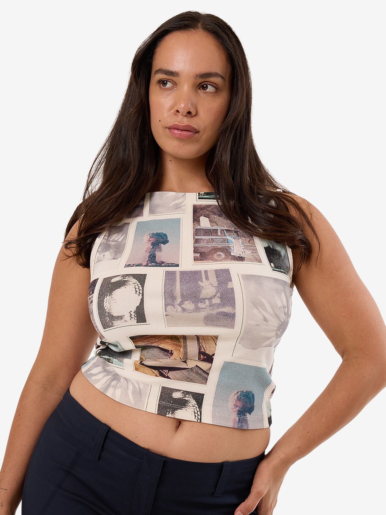 One Way Or Another Sabrina Tank in White | | Thrills Co.