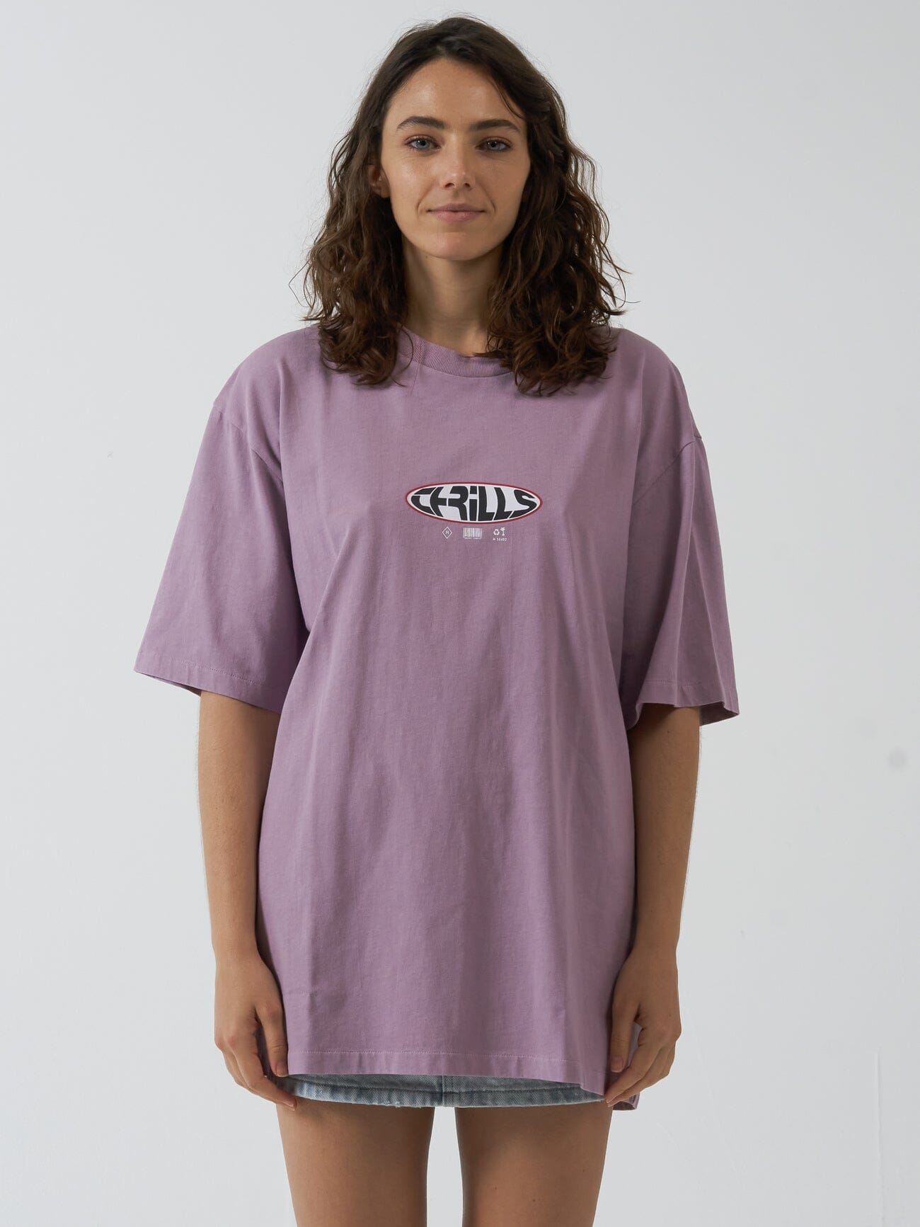 Interlock Oversized Tee - Mauve Shadows | Thrills Co. | Thrills Co.