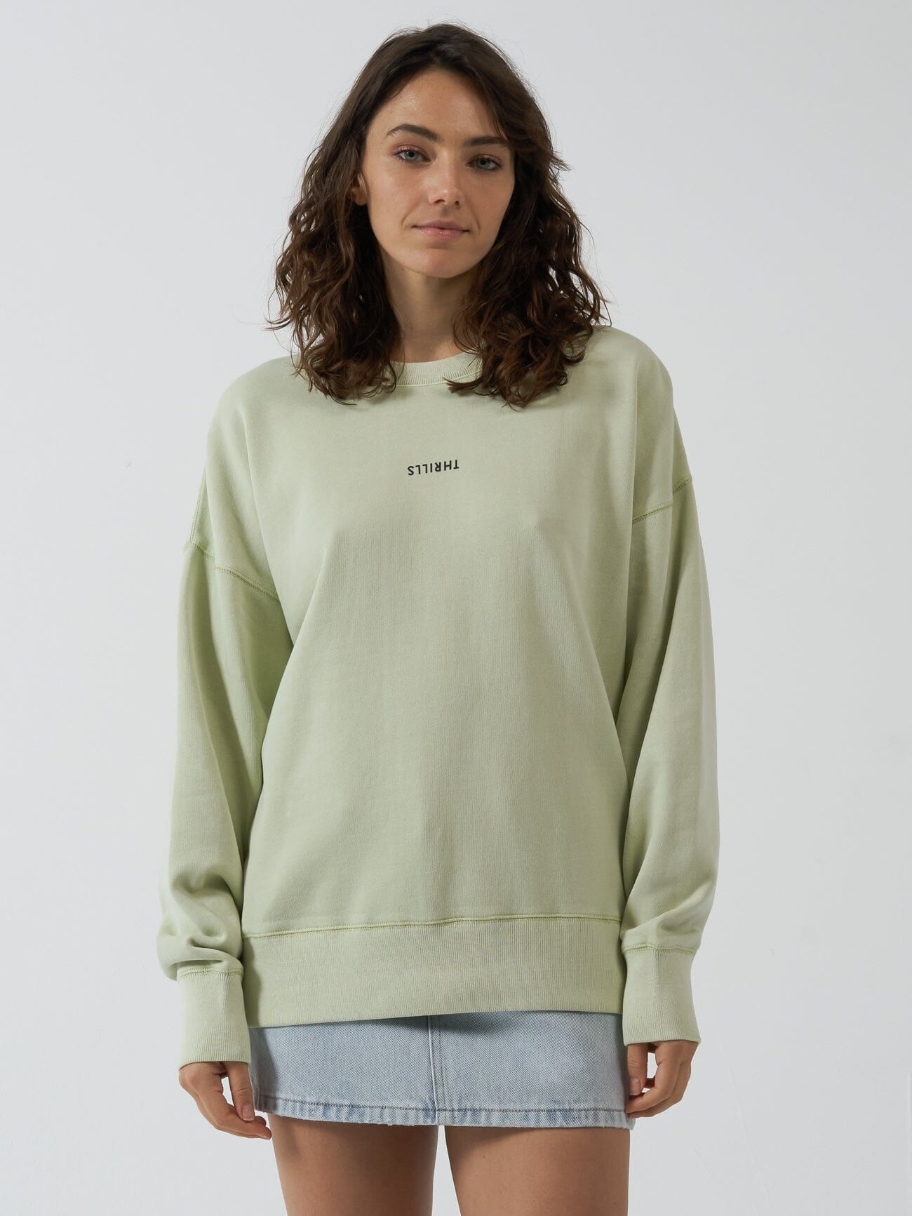 Minimal Thrills Slouch Crew - Pistachio | Thrills Co. | Thrills Co.