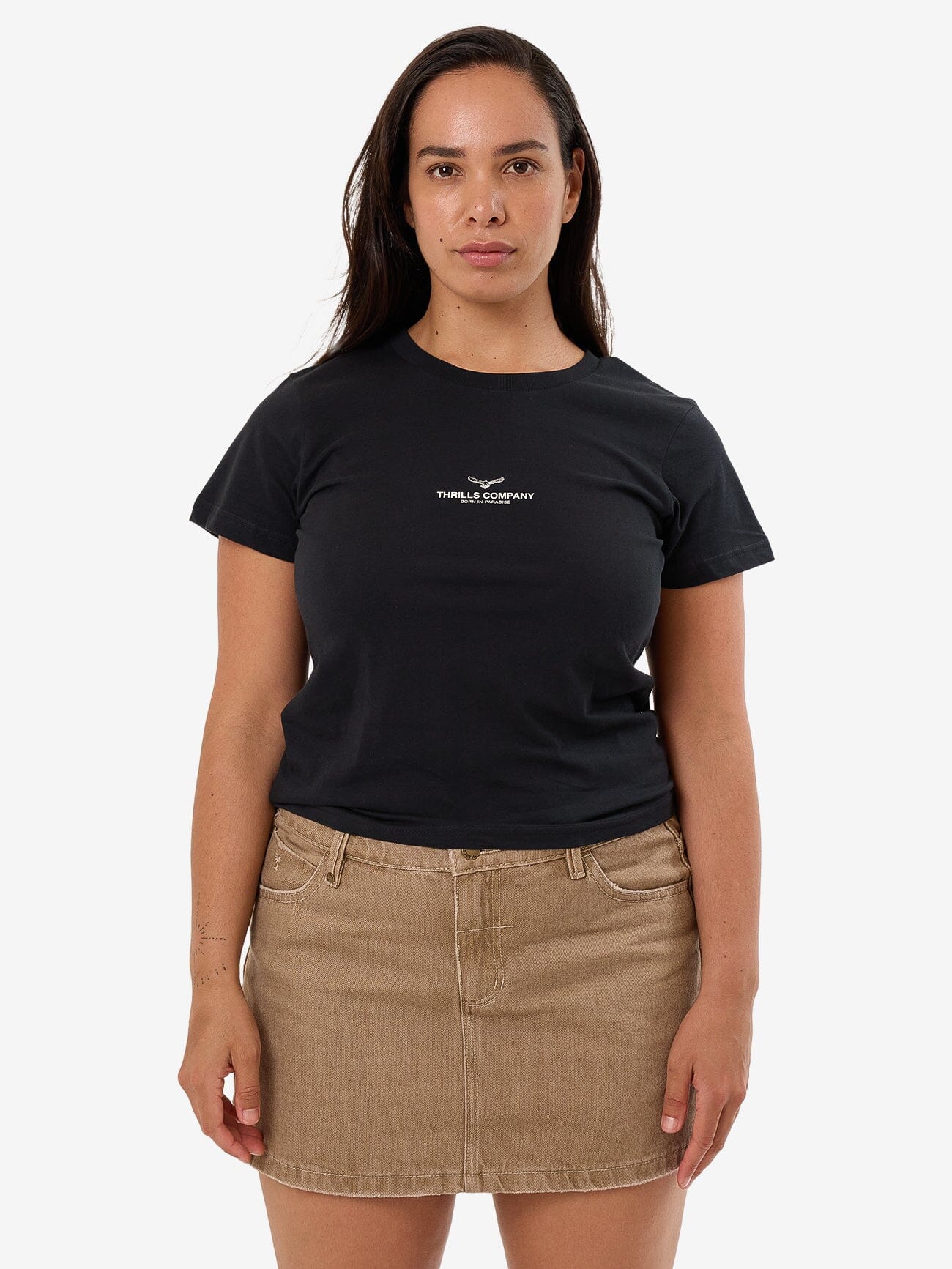 Emblem Of Strength Everyday Tee in Black | | Thrills Co.