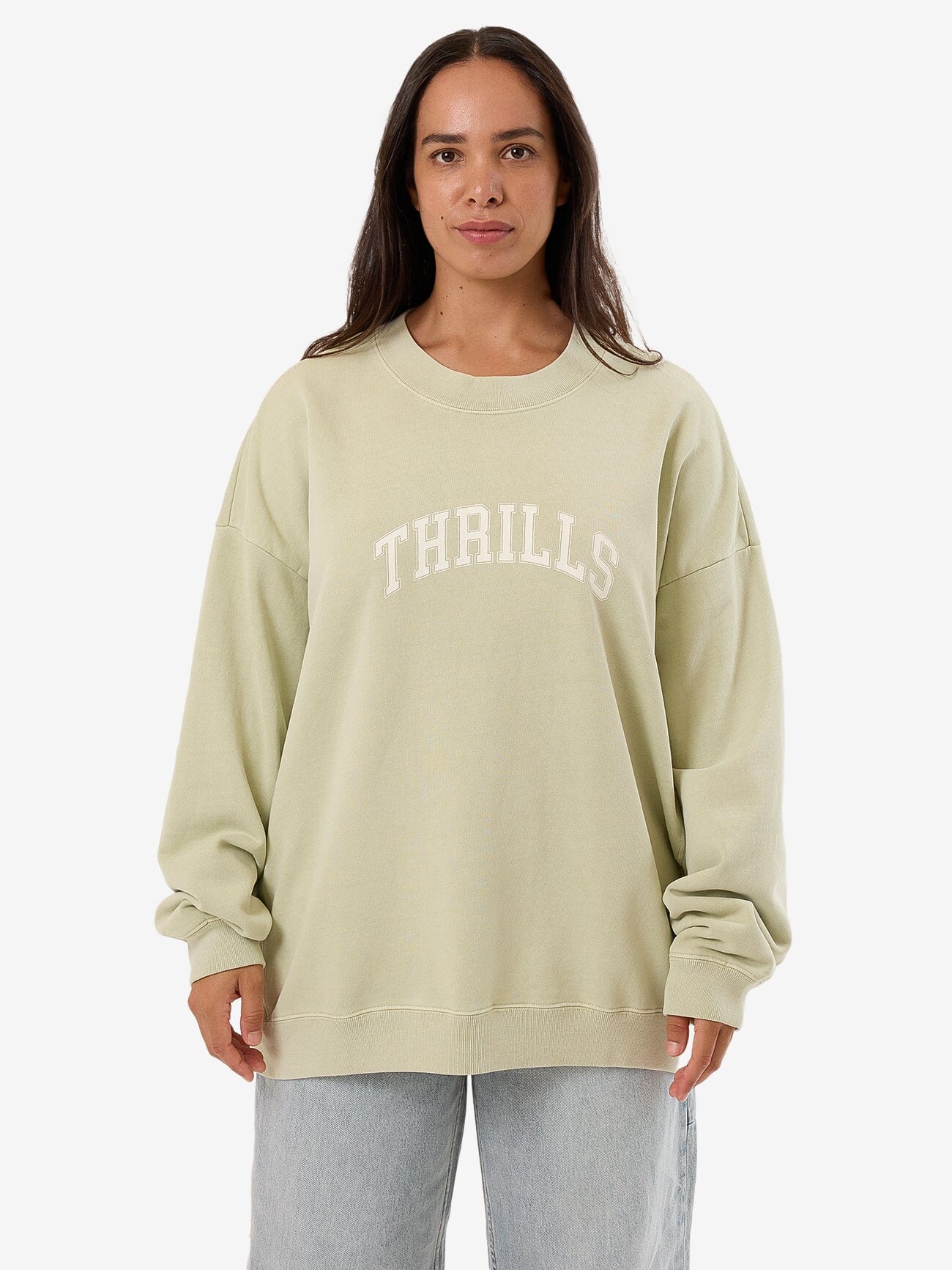 Line Up Cocoon Panel Crew in Green | | Thrills Co.