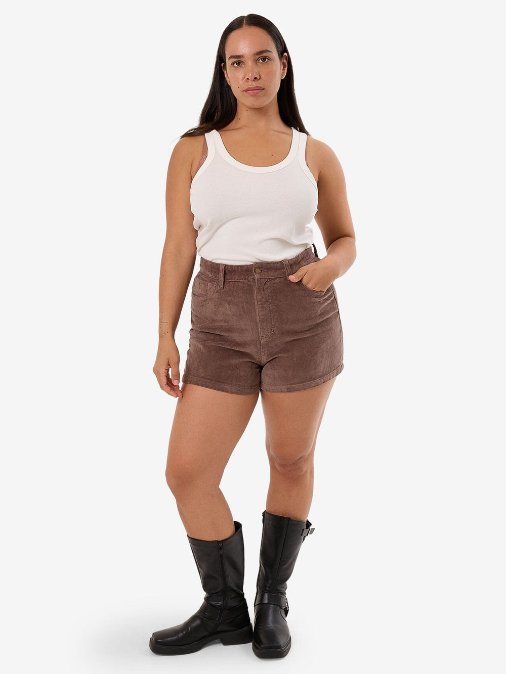 Erica Cord Short in Brown | | Thrills Co.
