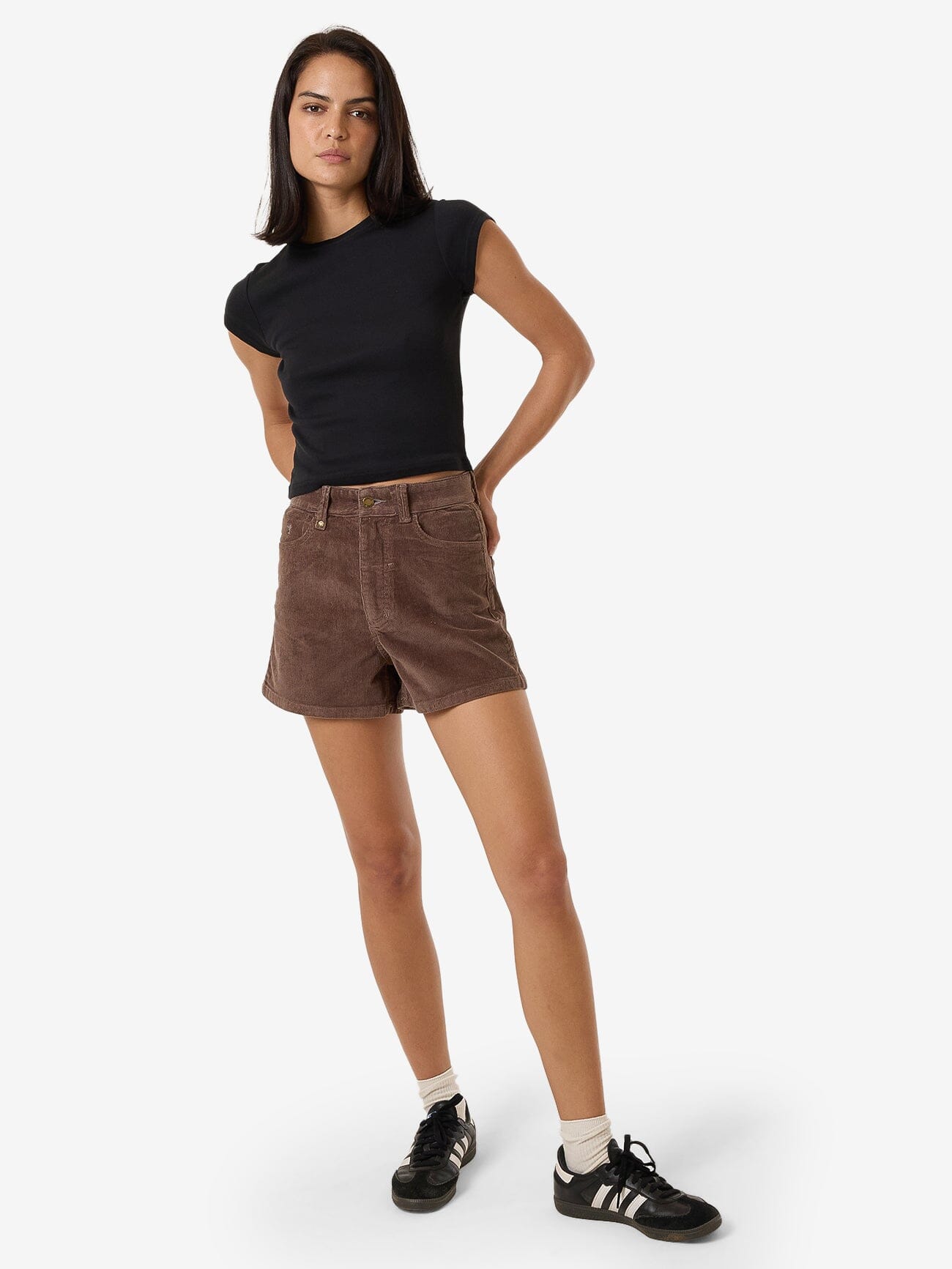 Erica Cord Short in Brown | | Thrills Co.