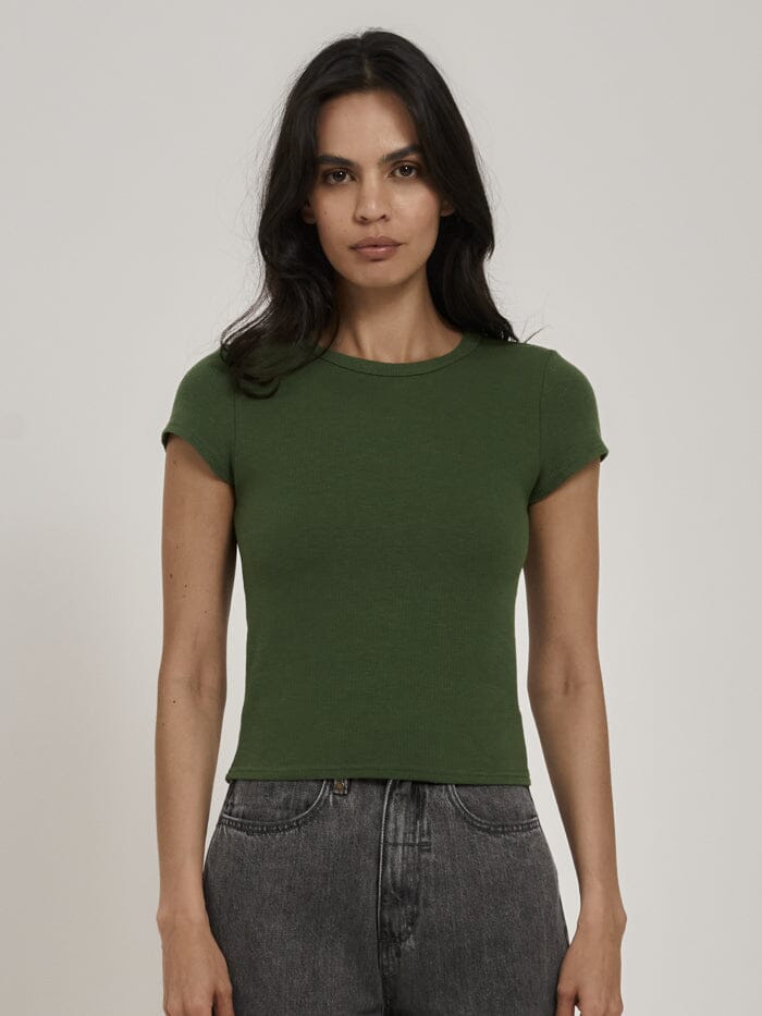 Hemp Rib Micro Tee - Kiwi Green | Thrills Co. | Thrills Co.