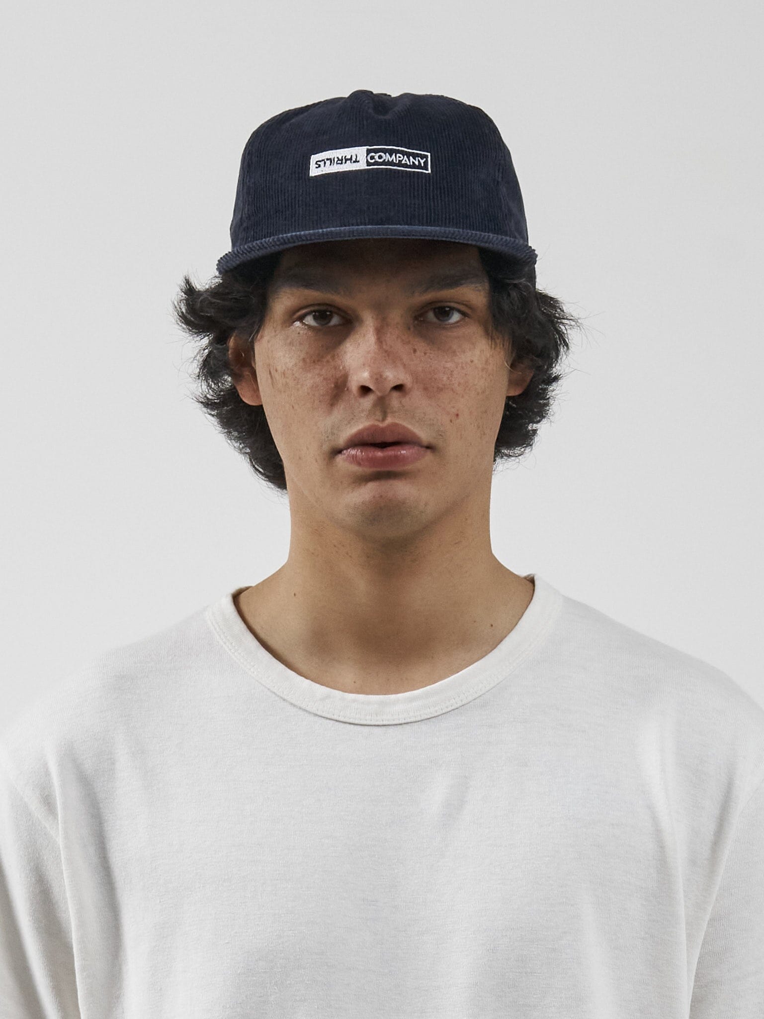 Positive No Negative 5 Panel Cap - Dark Navy | Thrills Co. | Thrills Co.